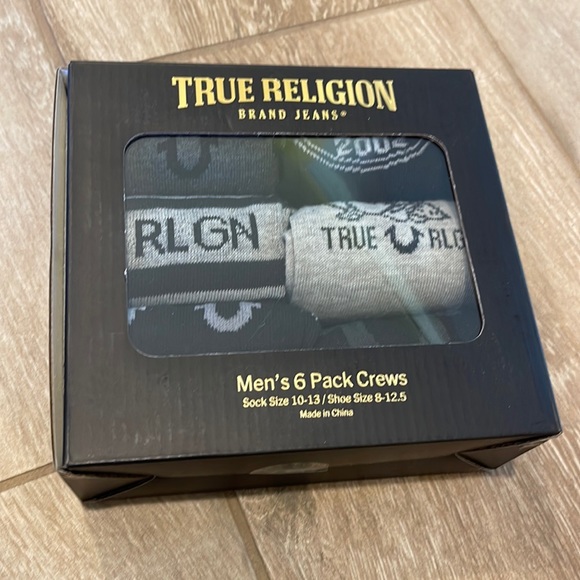 True Religion | Underwear & Socks | True Religion 6 Pk Crew Socks ...